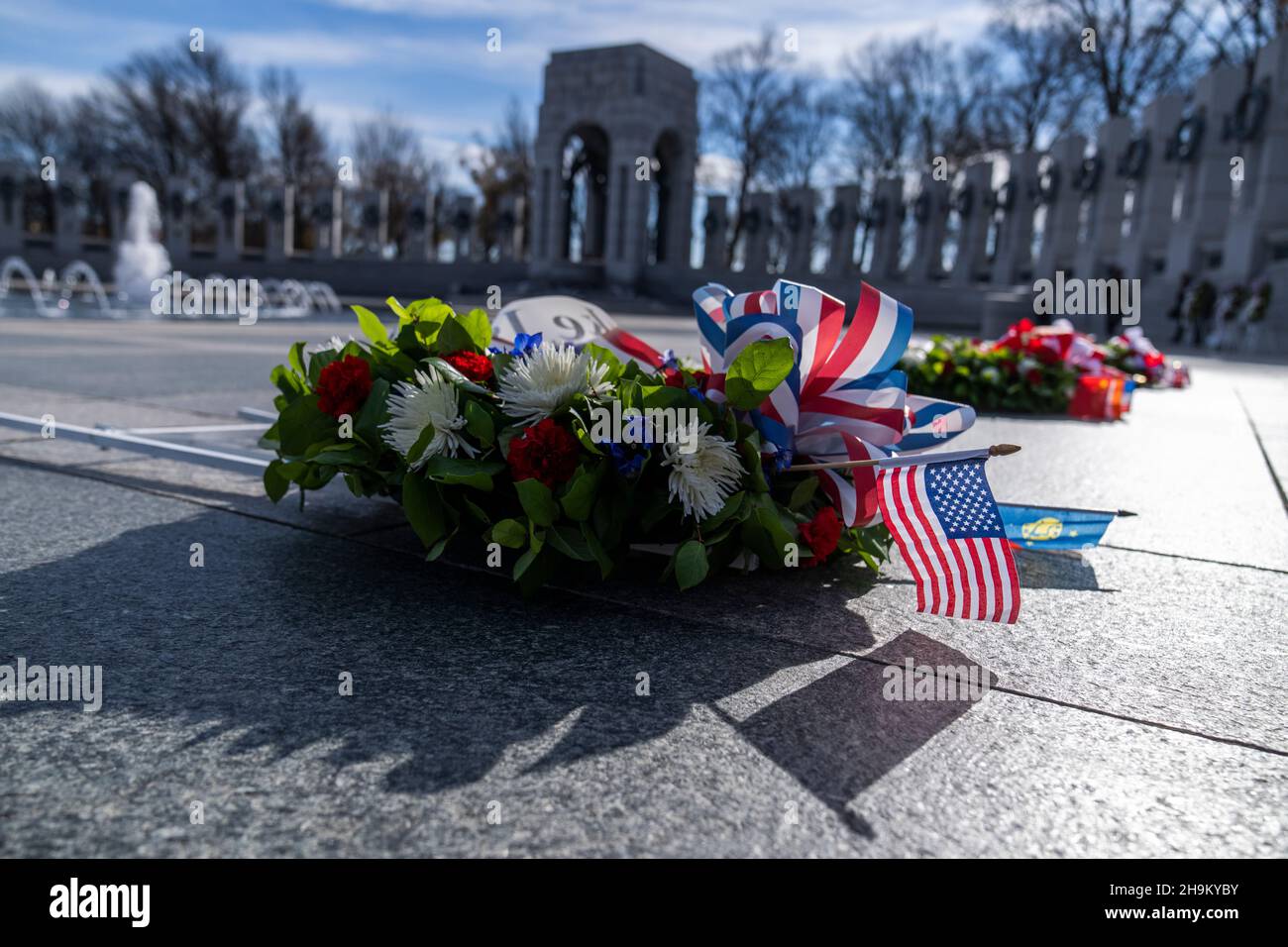 UNITED STATES - DECEMBER 7: Wreaths are seen during National Pearl ...