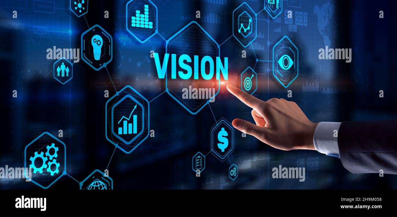 Vision Direction Future Business Inspiration Motivation Concept Stock ...