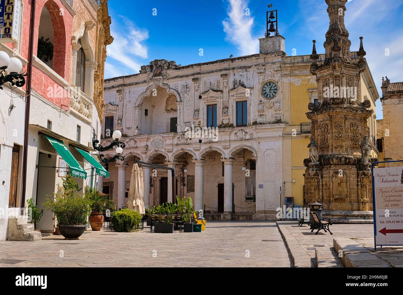 Salandra square in nardo village hi-res stock photography and images ...
