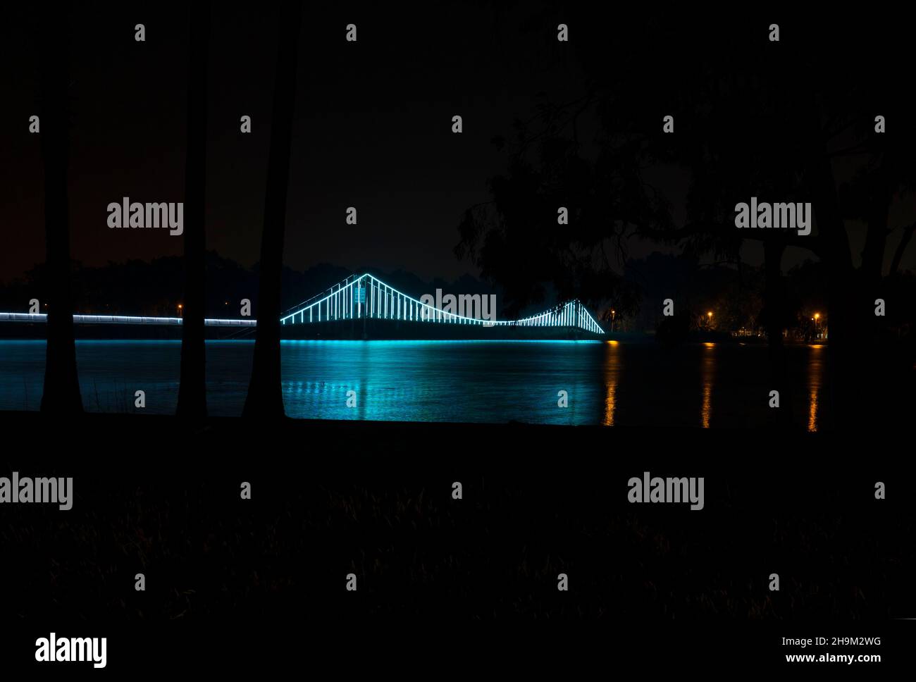 Lighted bridge hi-res stock photography and images - Alamy