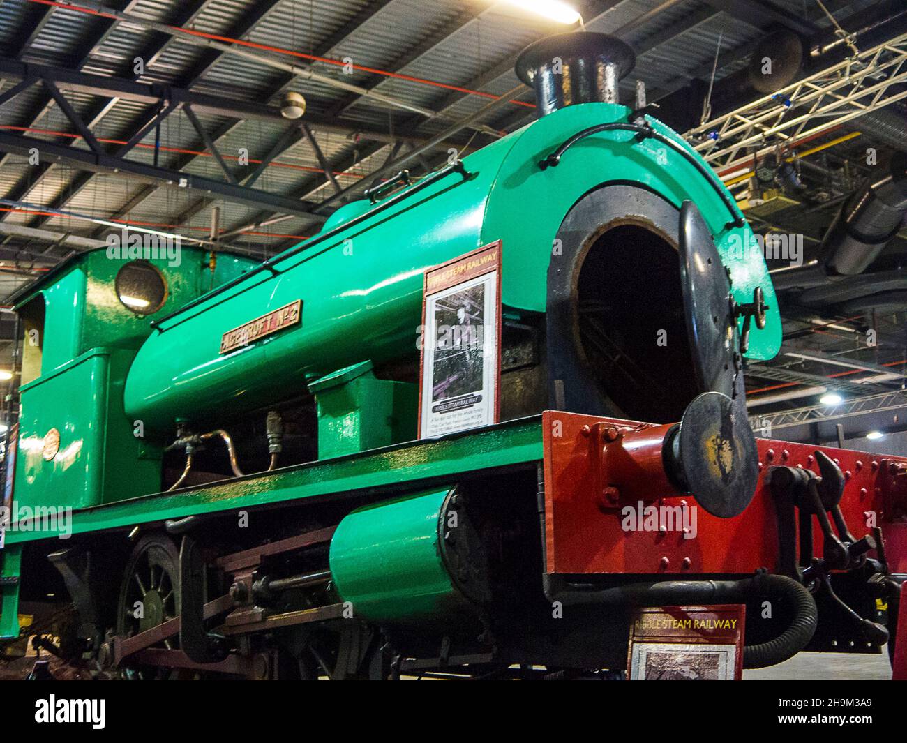 Steam Train in the exhibition Hall of the Trafford Centre in Salford ...