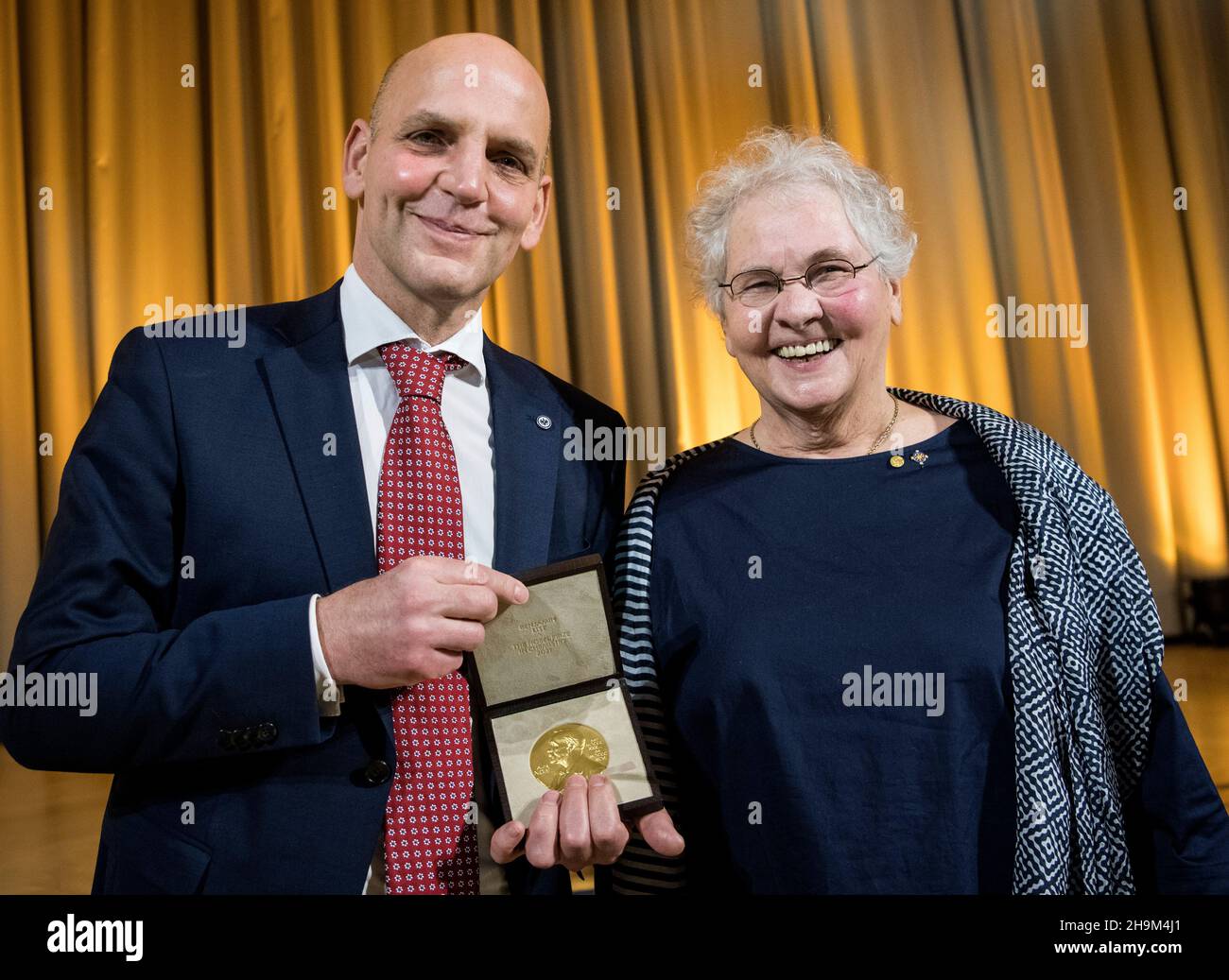 Berlin, Germany. 07th Dec, 2021. German chemist Benjamin List displays ...