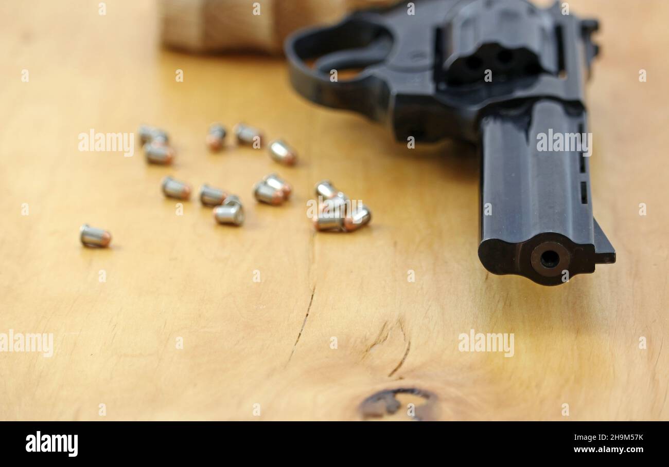 Aiming shooting firearm revolver hi-res stock photography and images ...
