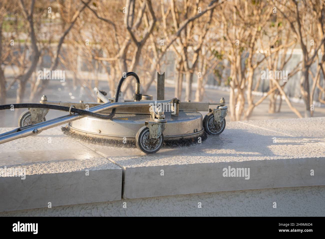Grinding machine on light background. One of power tools or machine ...