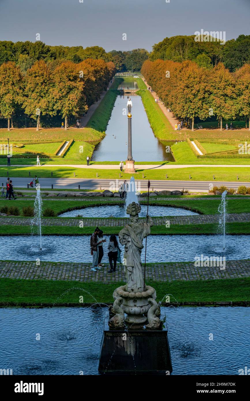 Historic baroque gardens in Kleve, dating from the 17th century ...