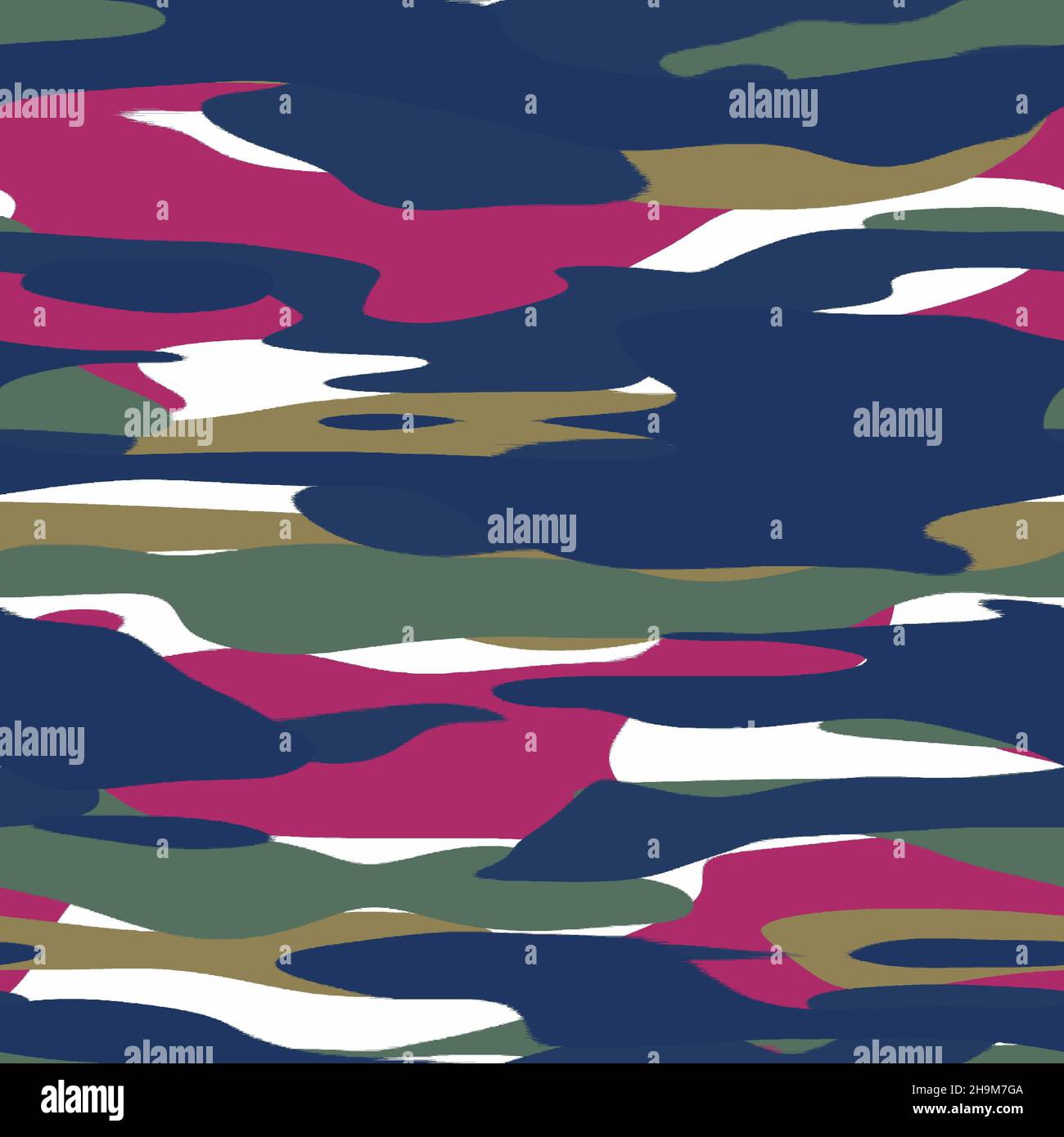 Seamless colorful happy camoflauge inspired surface pattern design for ...