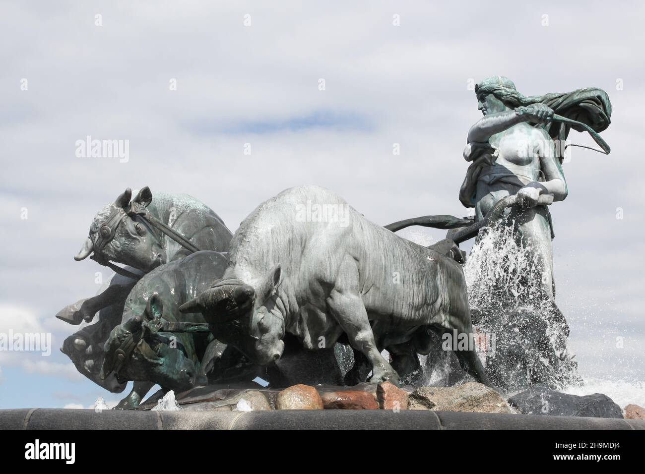 Gefion fountain in Copenhagen, Denmark Stock Photo - Alamy