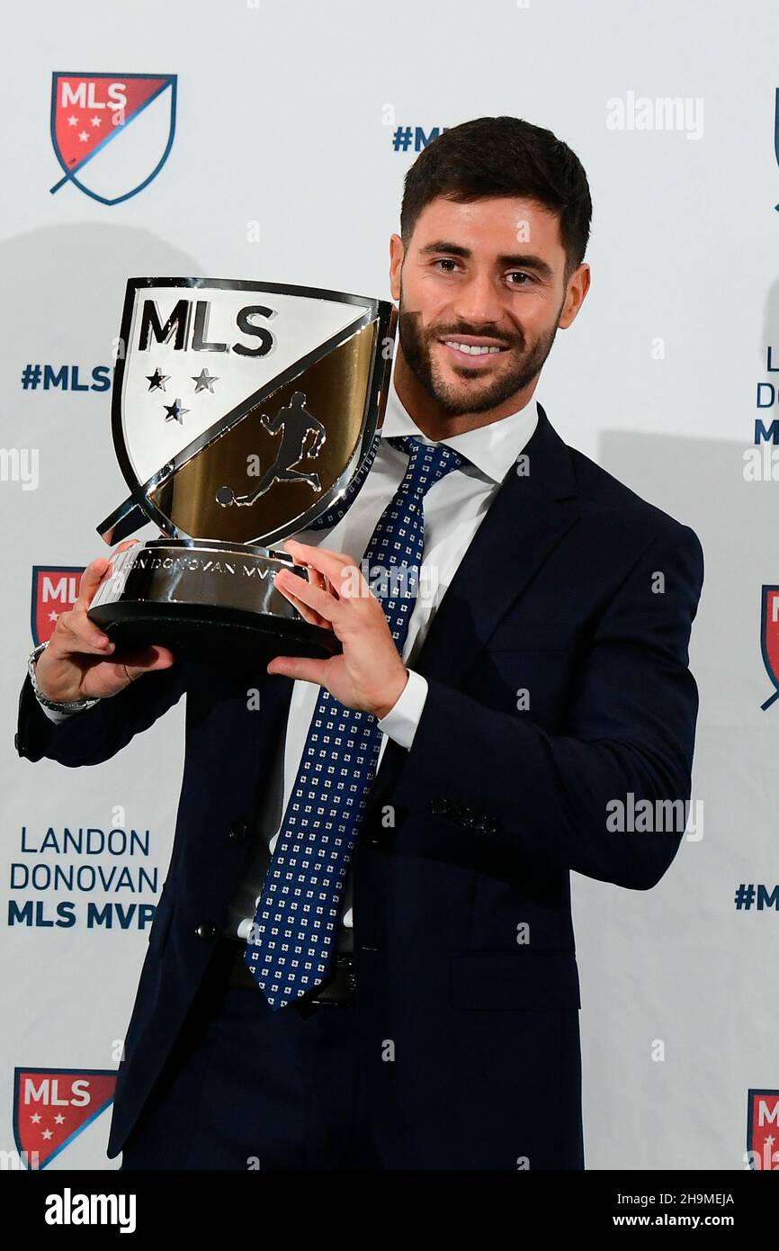 December 7, 2021: New England Revolution midfielder Carles Gil with the ...