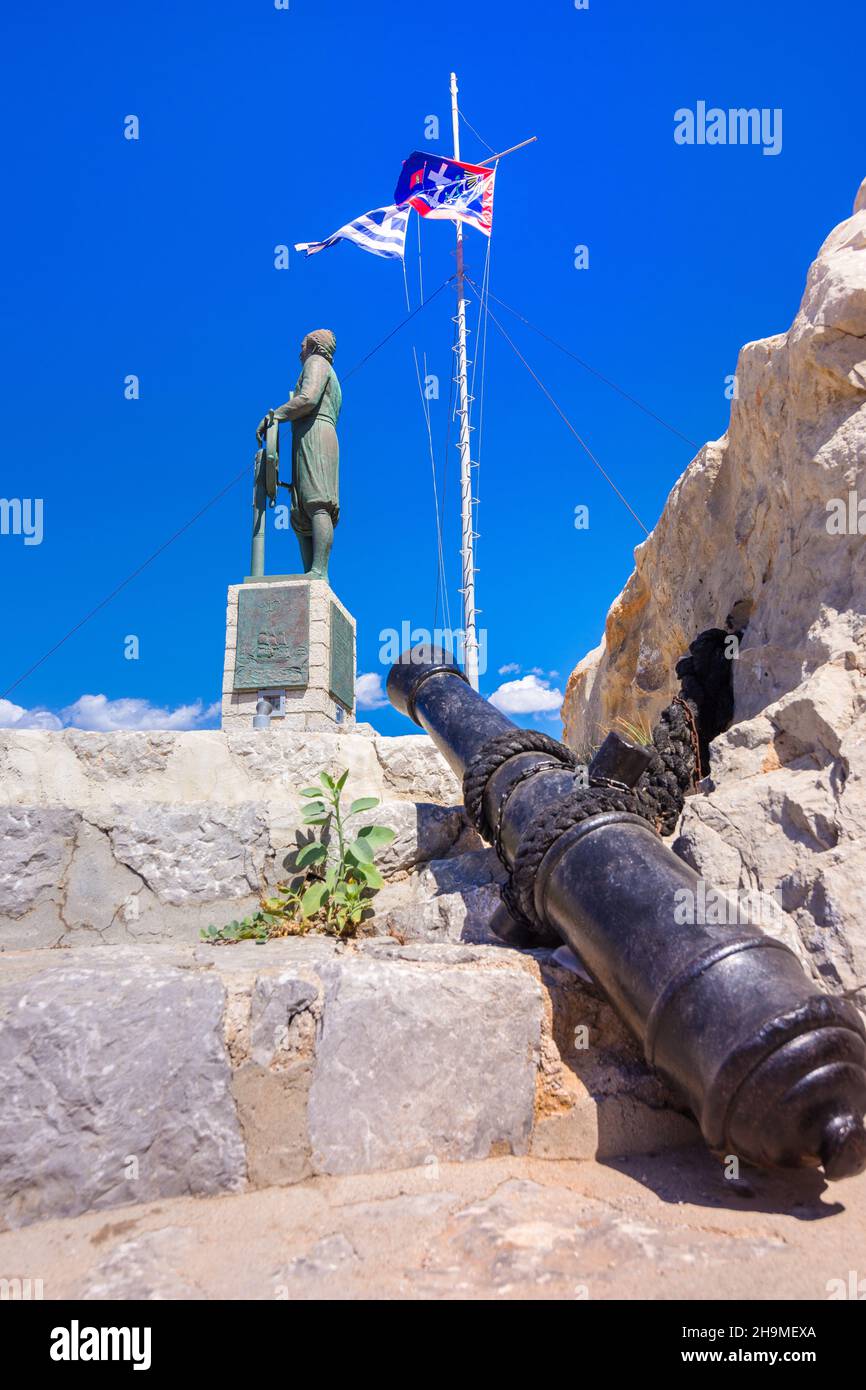View of the amazing Hydra island, Greece Stock Photo - Alamy