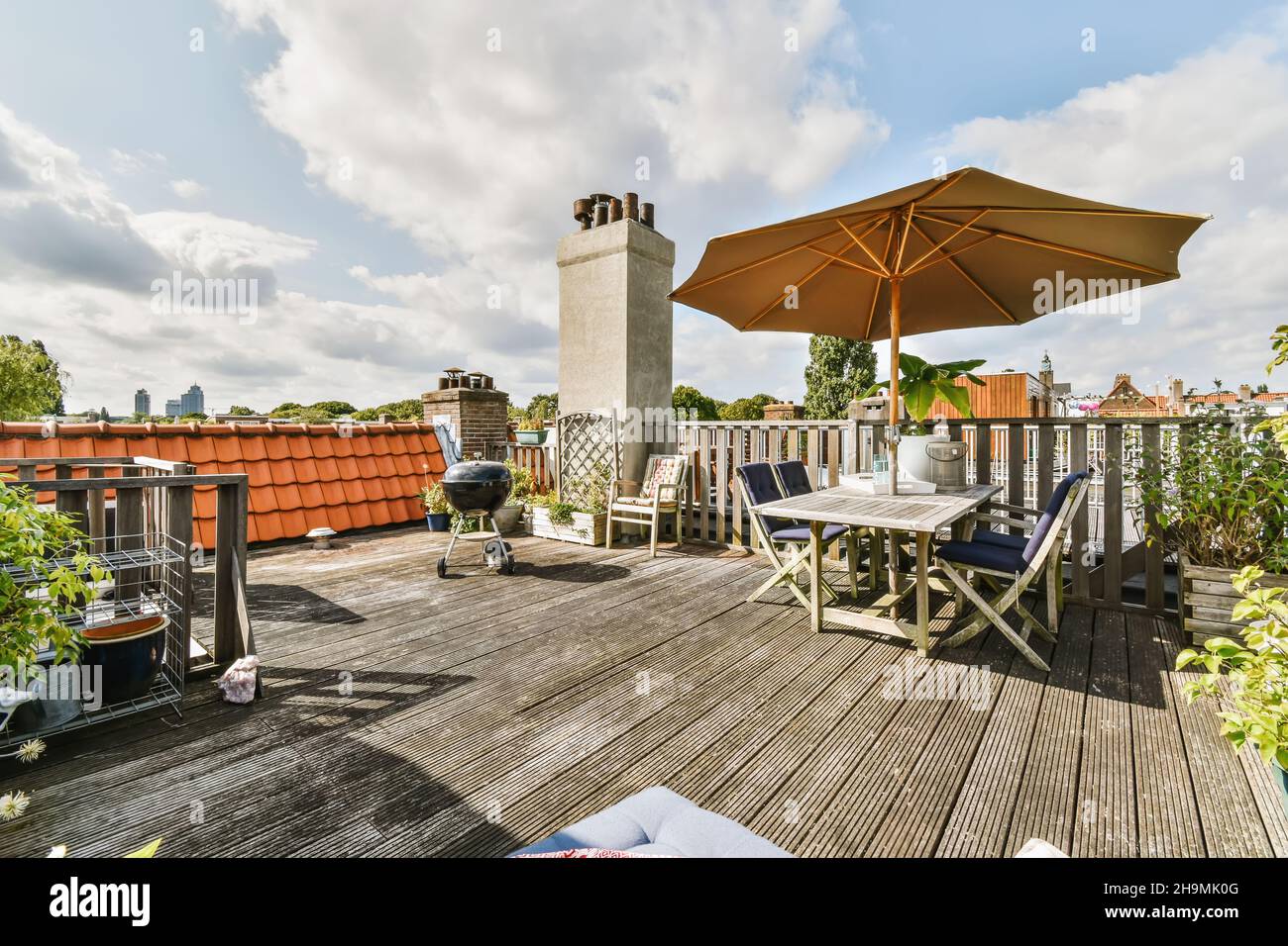 Exterior of the roof of the house with a delightful design with ...