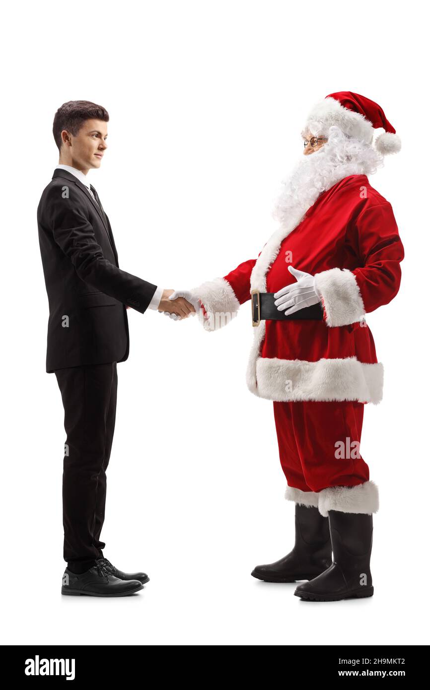 Merry christmas profile shot Cut Out Stock Images & Pictures - Alamy