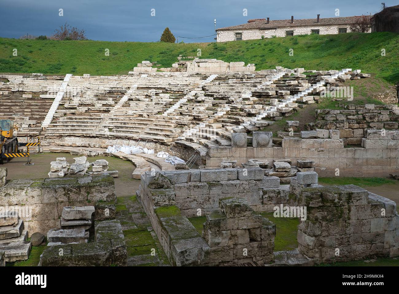 The ancient theater of Larissa, one of the most important and largest ...