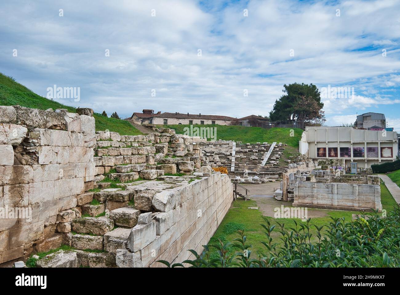 The ancient theater of Larissa, one of the most important and largest ...