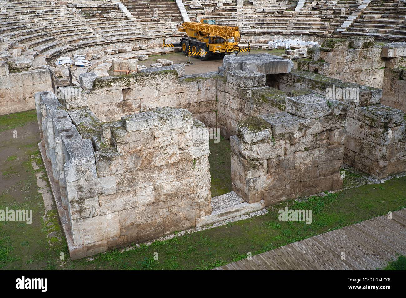 The ancient theater of Larissa, one of the most important and largest ...