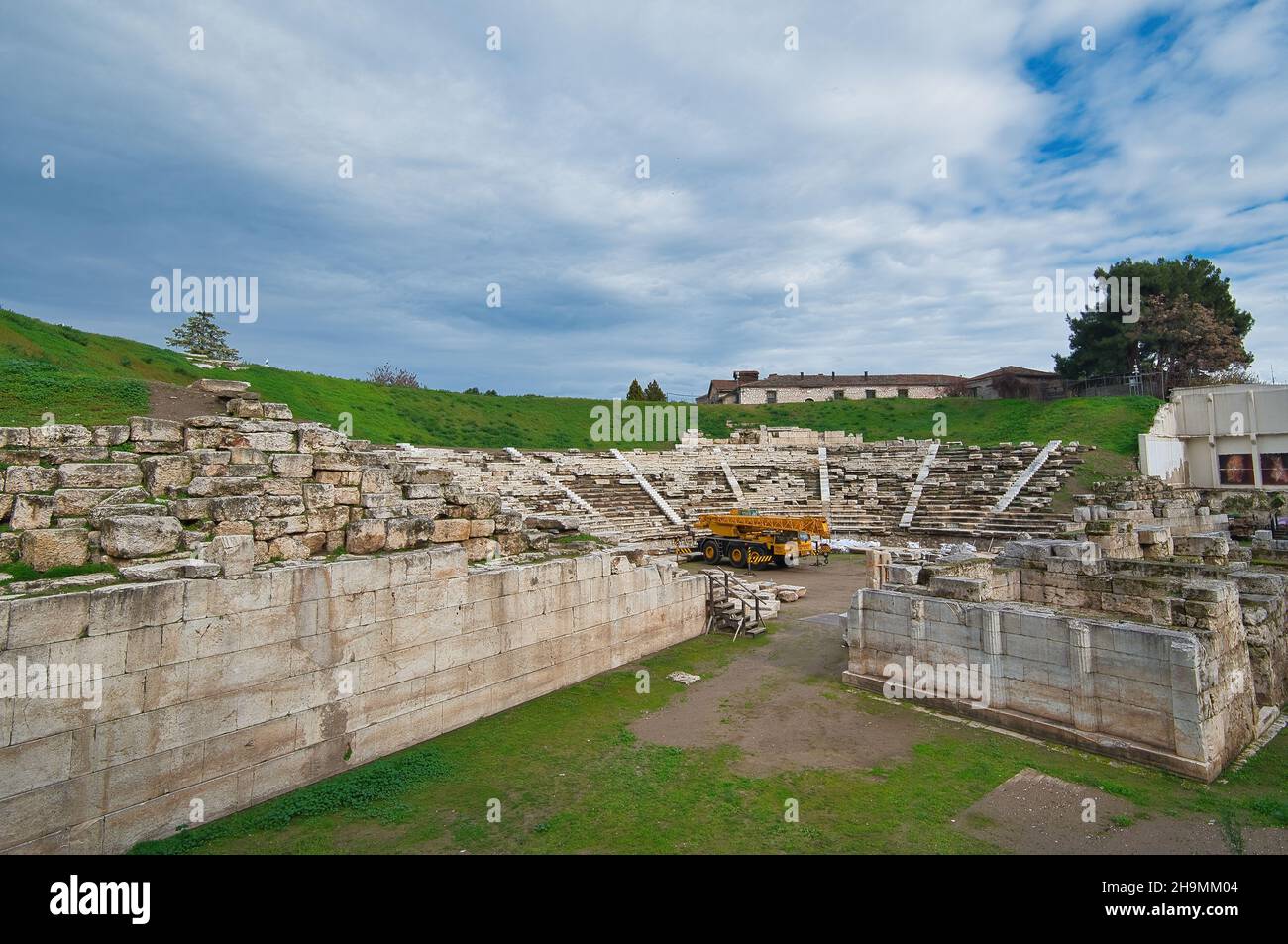 The ancient theater of Larissa, one of the most important and largest ...