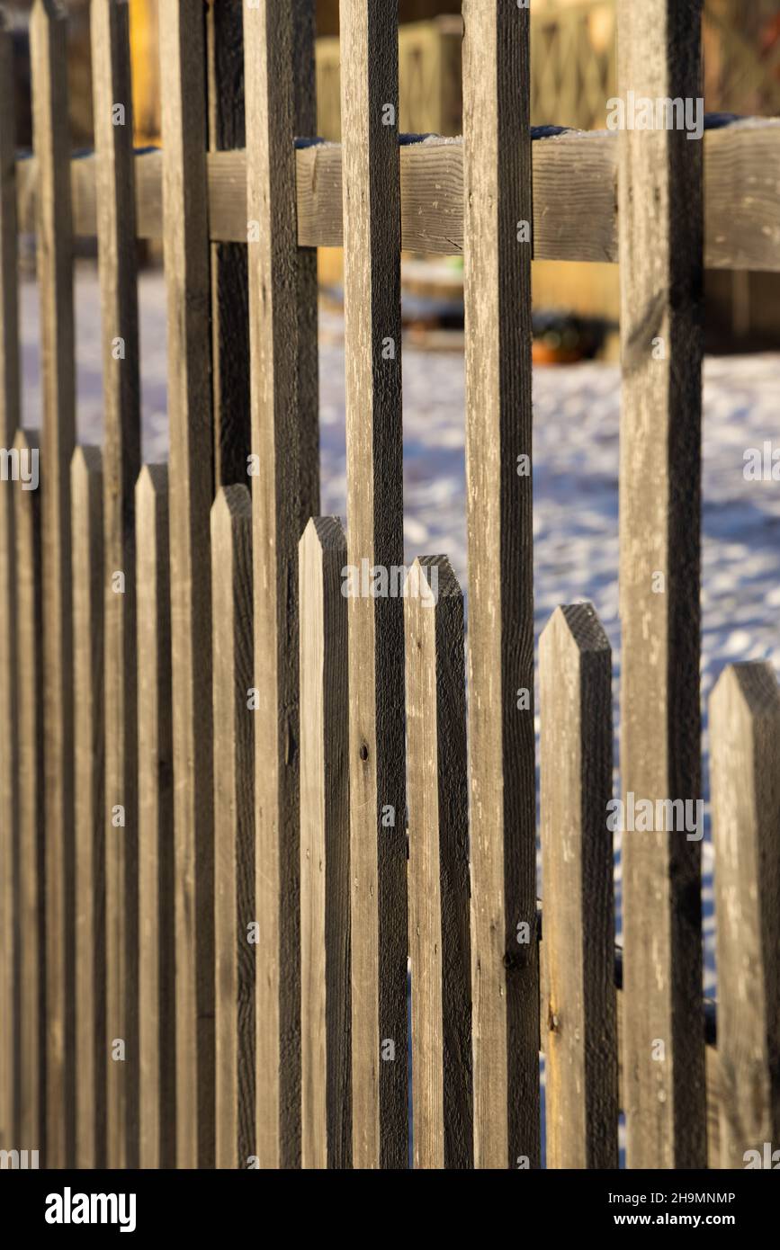 Snowy walking path at Stockholm bay on sunny freezing winter day with ...