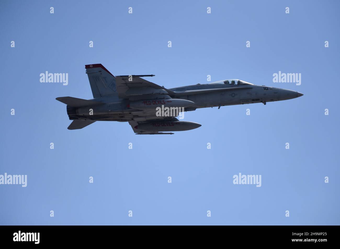 United States Marine Corps F/A-18C from VMFA-232, the Red Devils on a ...