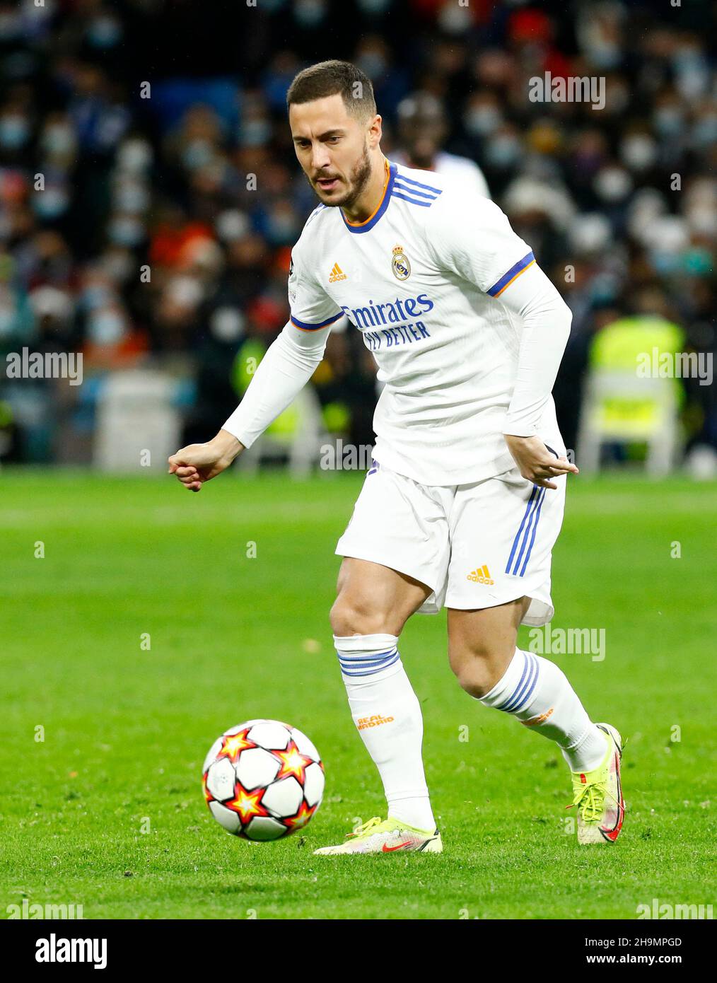 Eden Hazard of Real Madrid during the UEFA Champions League match ...