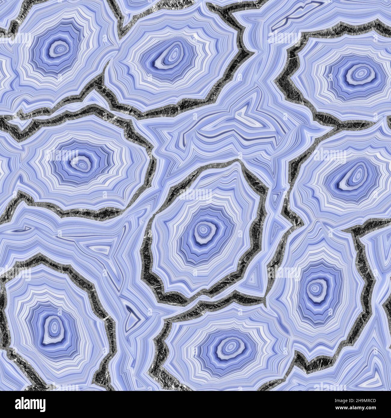 Seamless banded agate geode marble rock with gray stone edge surface ...