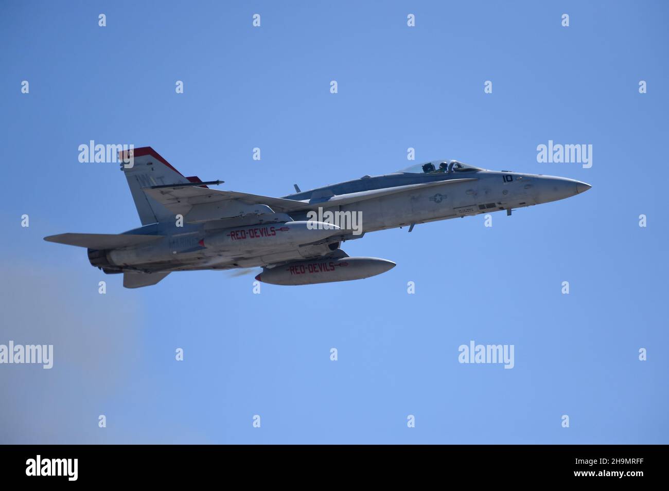 United States Marine Corps F/A-18C from VMFA-232, the Red Devils on a ...