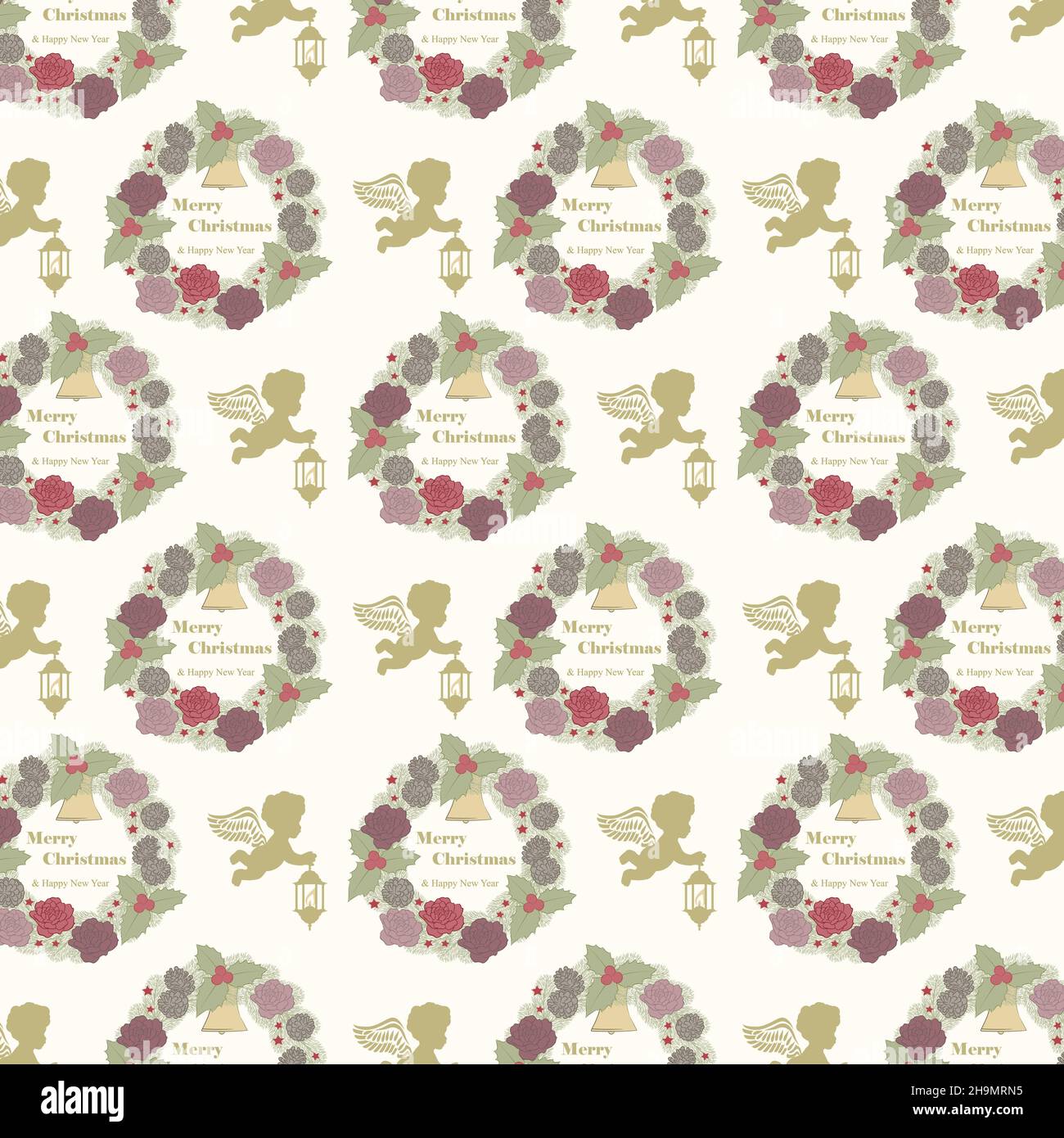 Angel repeat pattern hi-res stock photography and images - Alamy