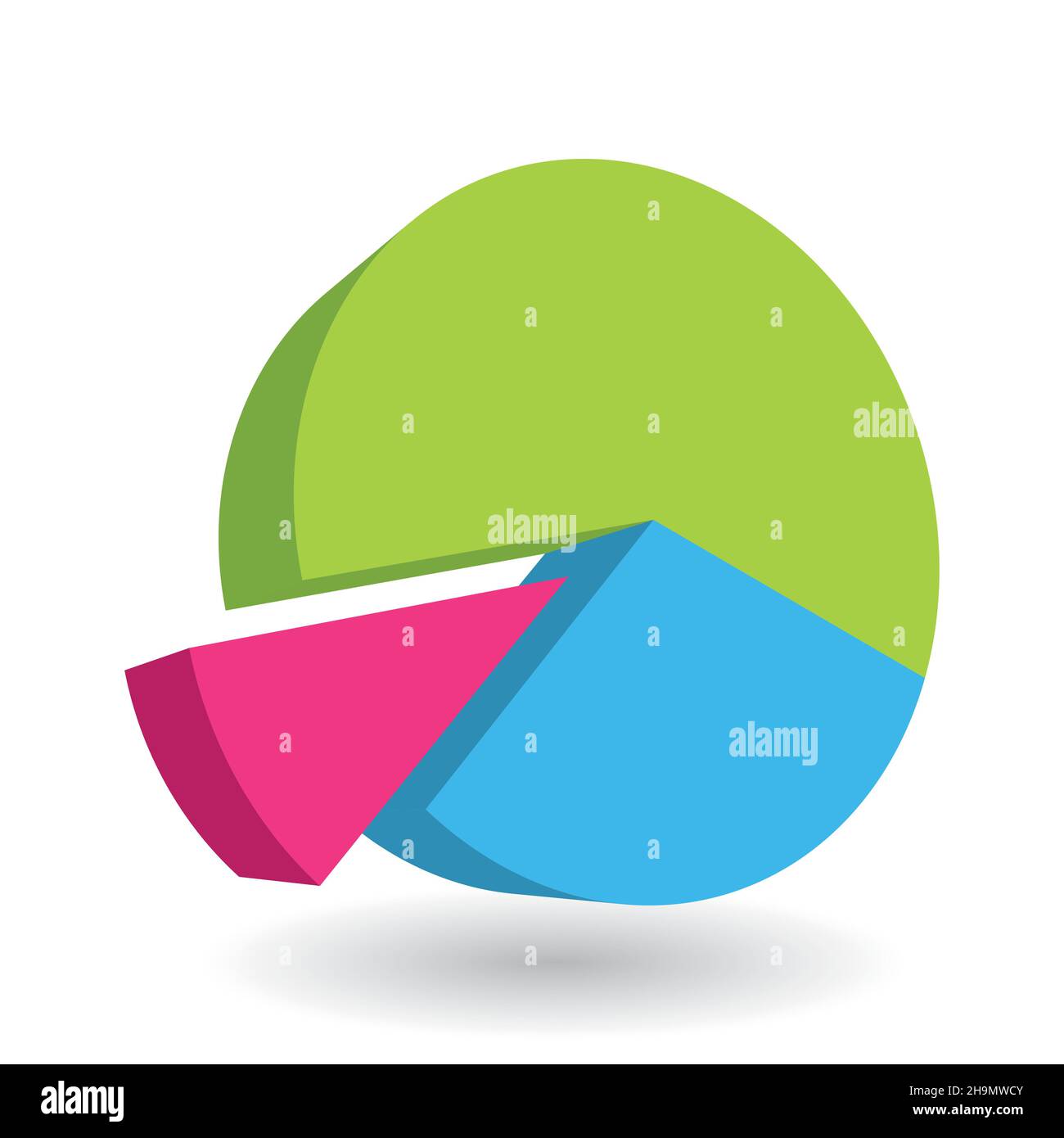 Colorful pie chart design element Stock Vector Image & Art - Alamy