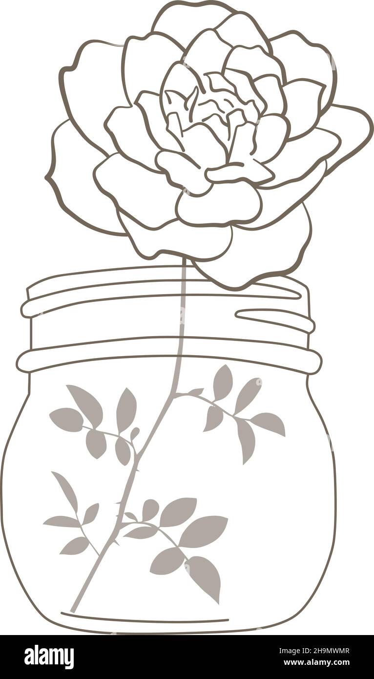 Jar wedding vector vectors Stock Vector Images - Alamy