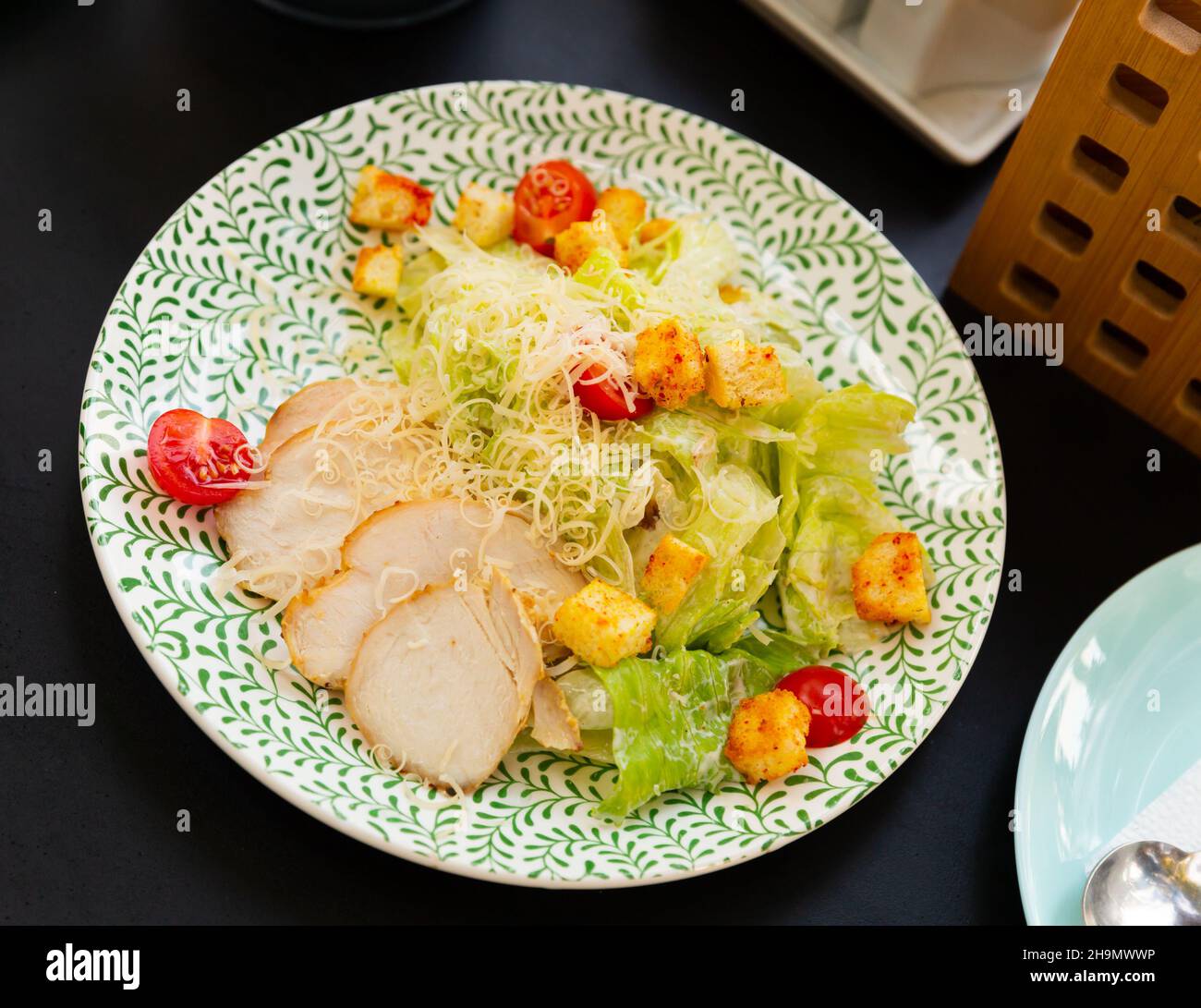 Dietic Caesar salad - light and healthy food Stock Photo - Alamy