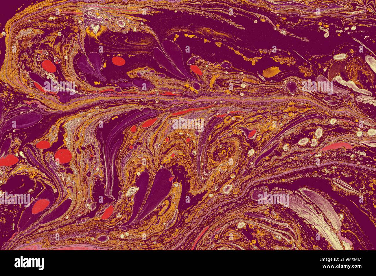 Ebru marble effect pattern design for print Stock Photo - Alamy
