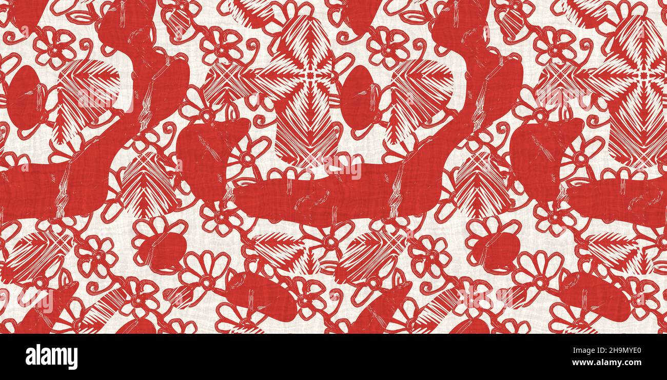 Seamless two tone hand drawn brushed effect pattern border swatch Stock ...