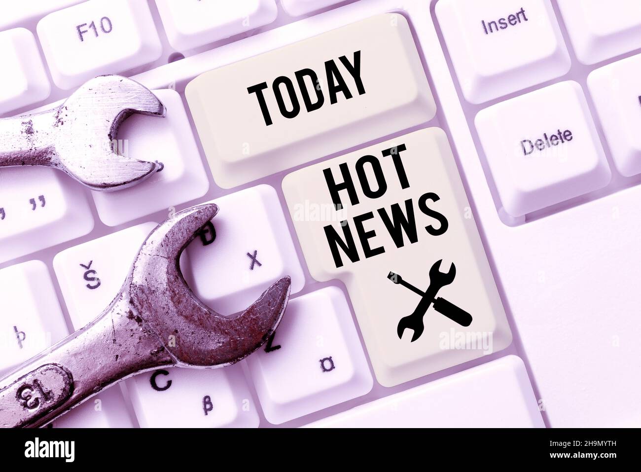 Inspiration showing sign Hot News. Word Written on subject that ...
