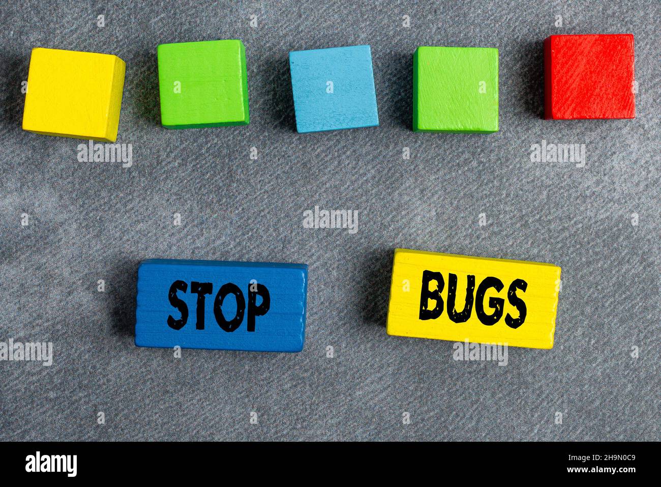 Hand writing sign Stop Bugs. Conceptual photo Get rid an insect or ...