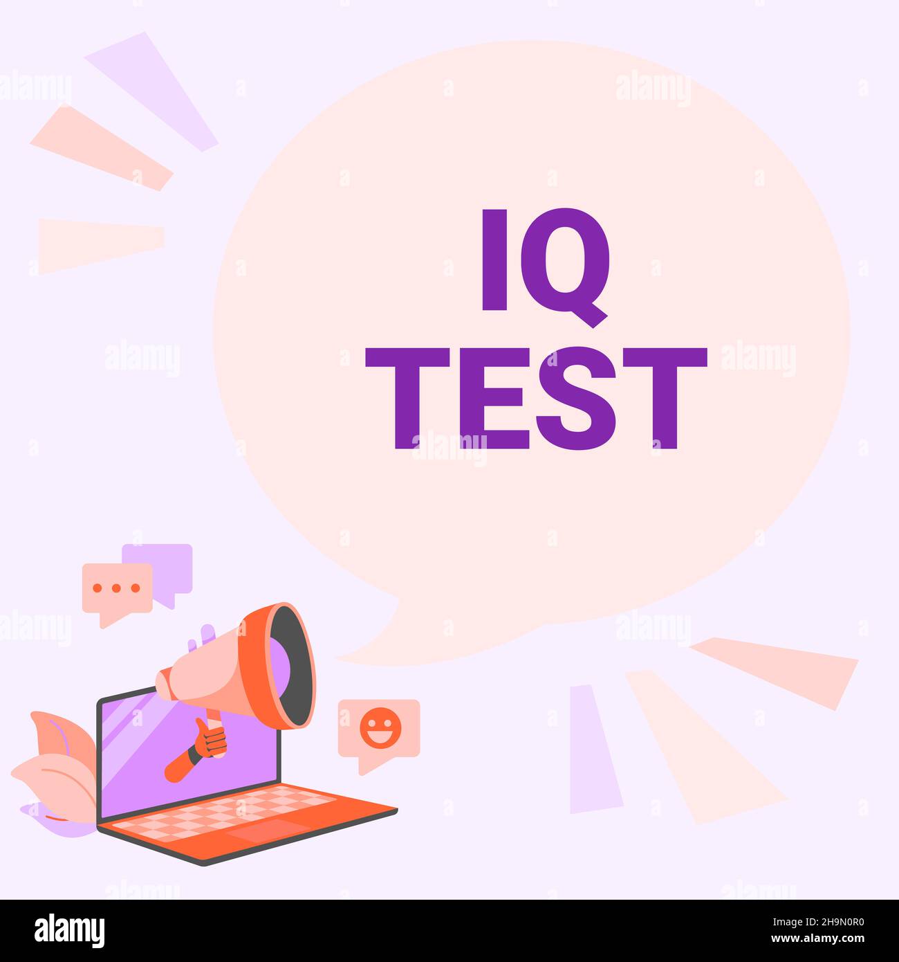 Conceptual display Iq Test. Business approach attempt to measure your ...