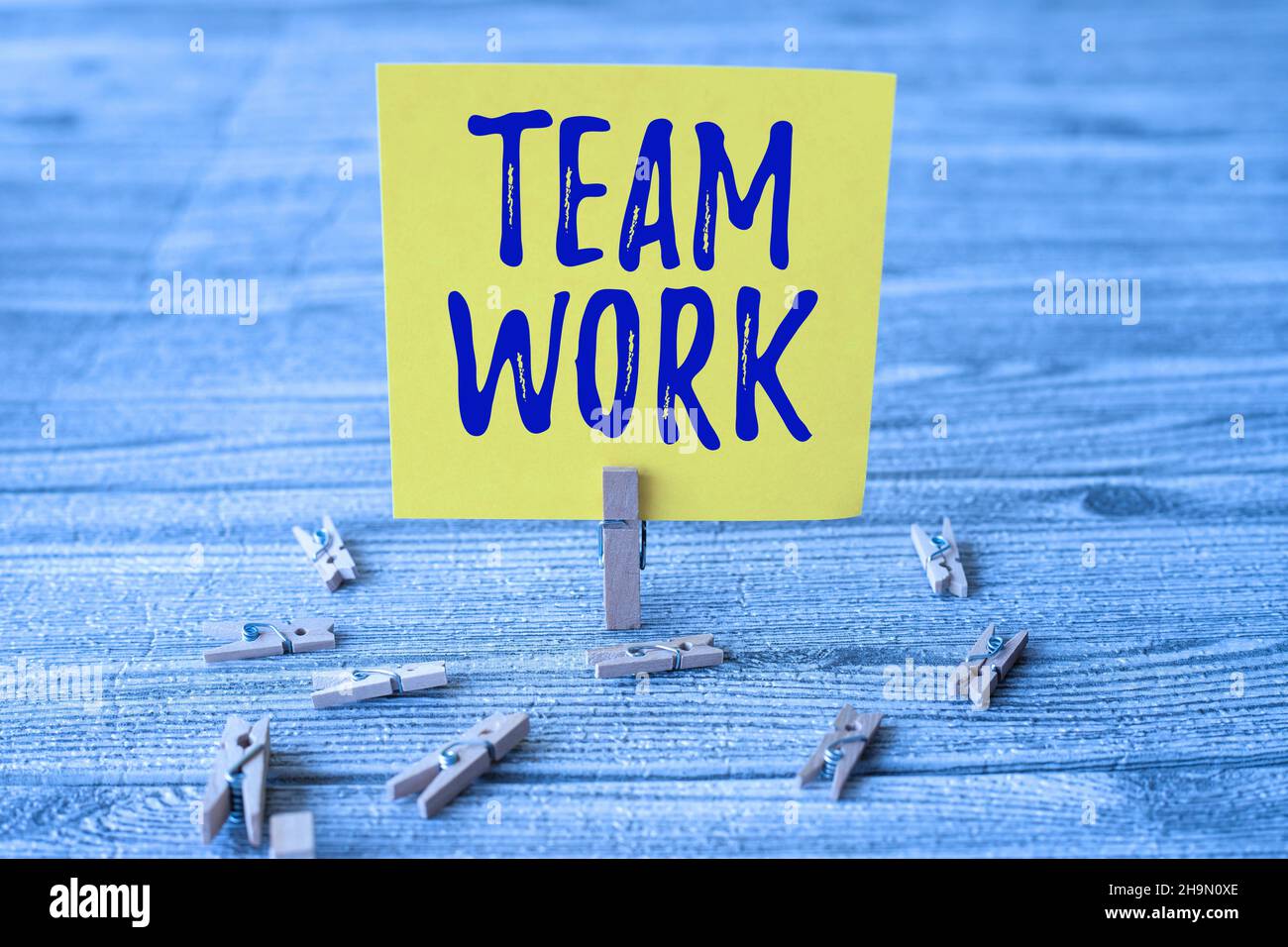 Conceptual display Team Work. Concept meaning Combined action of a ...