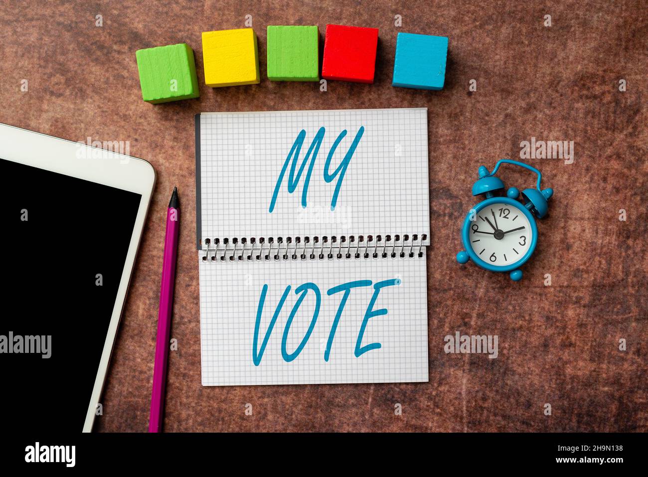 Text sign showing My Vote. Concept meaning the act of showing your ...