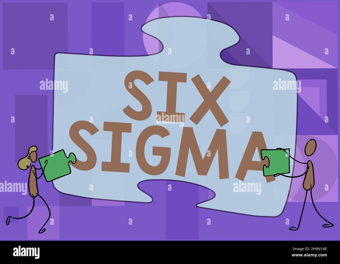Sign displaying Six Sigma. Internet Concept set of management ...