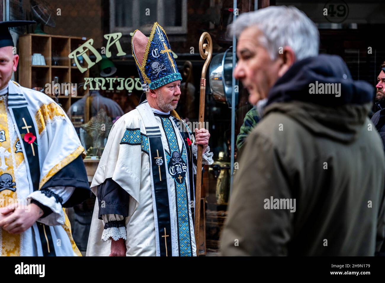Members of Cliffe Bonfire Society Dressed In Religious Costume On The ...