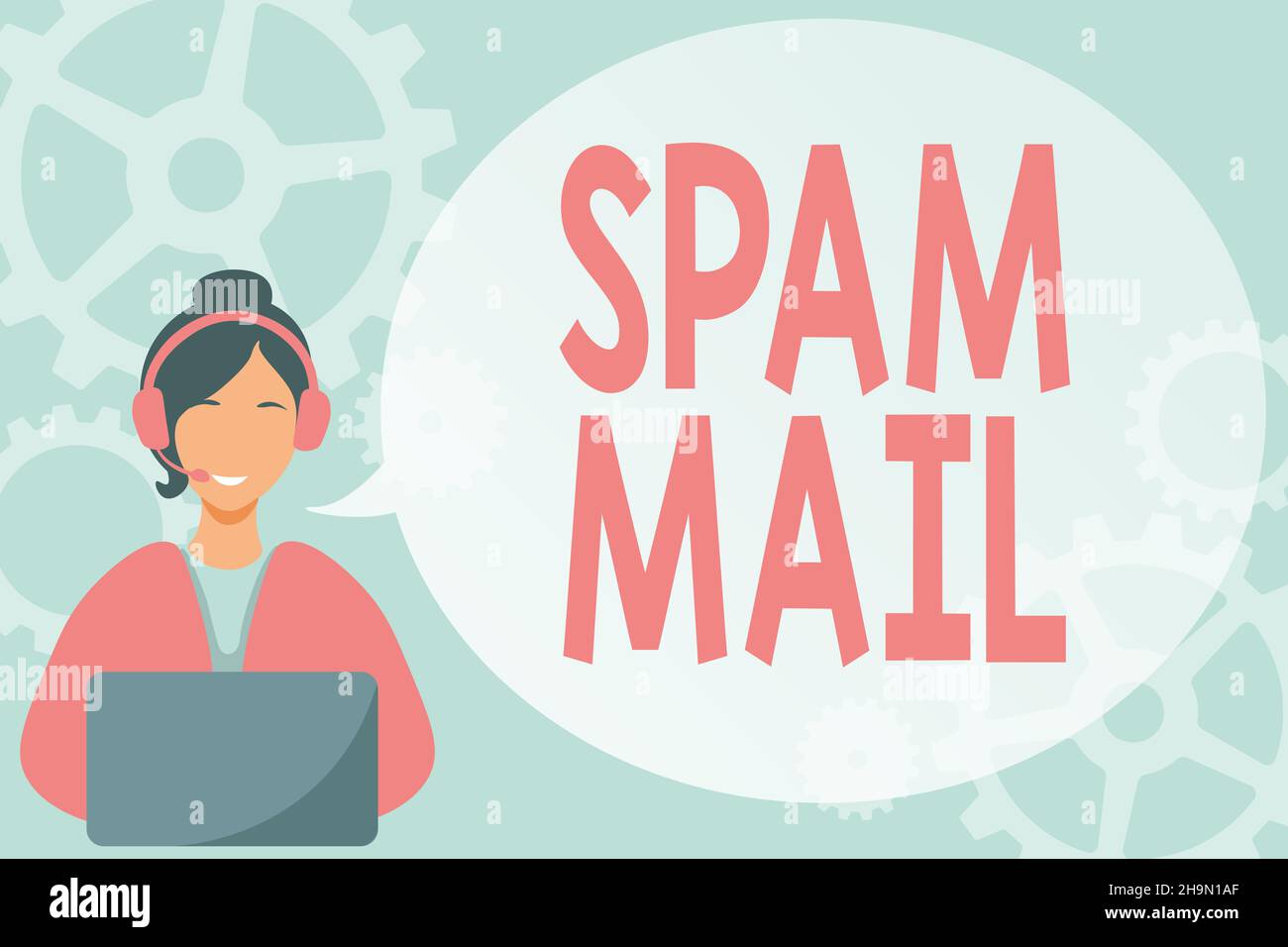 Hand writing sign Spam Mail. Business overview Intrusive advertising ...