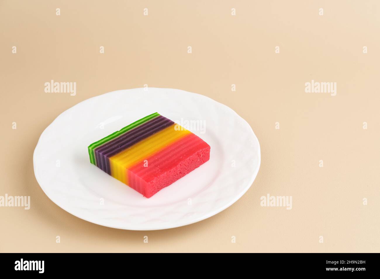 Kue Lapis or Kue Pepe or Rainbow sticky layer cake, Indonesian ...