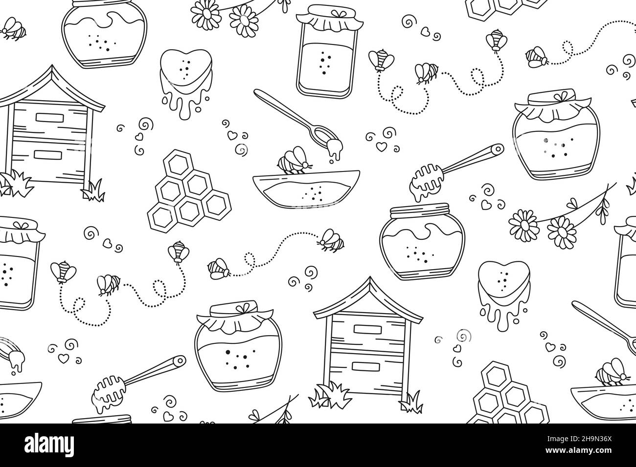 Printable Beehive Pattern