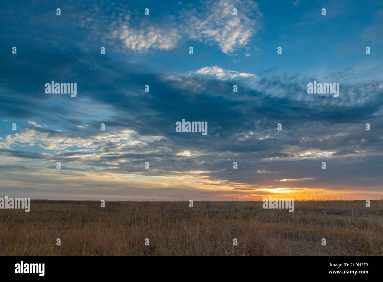 Ft. Niobrara NWR, sunset, late fall, Valentine, Nebraska, USA, by ...