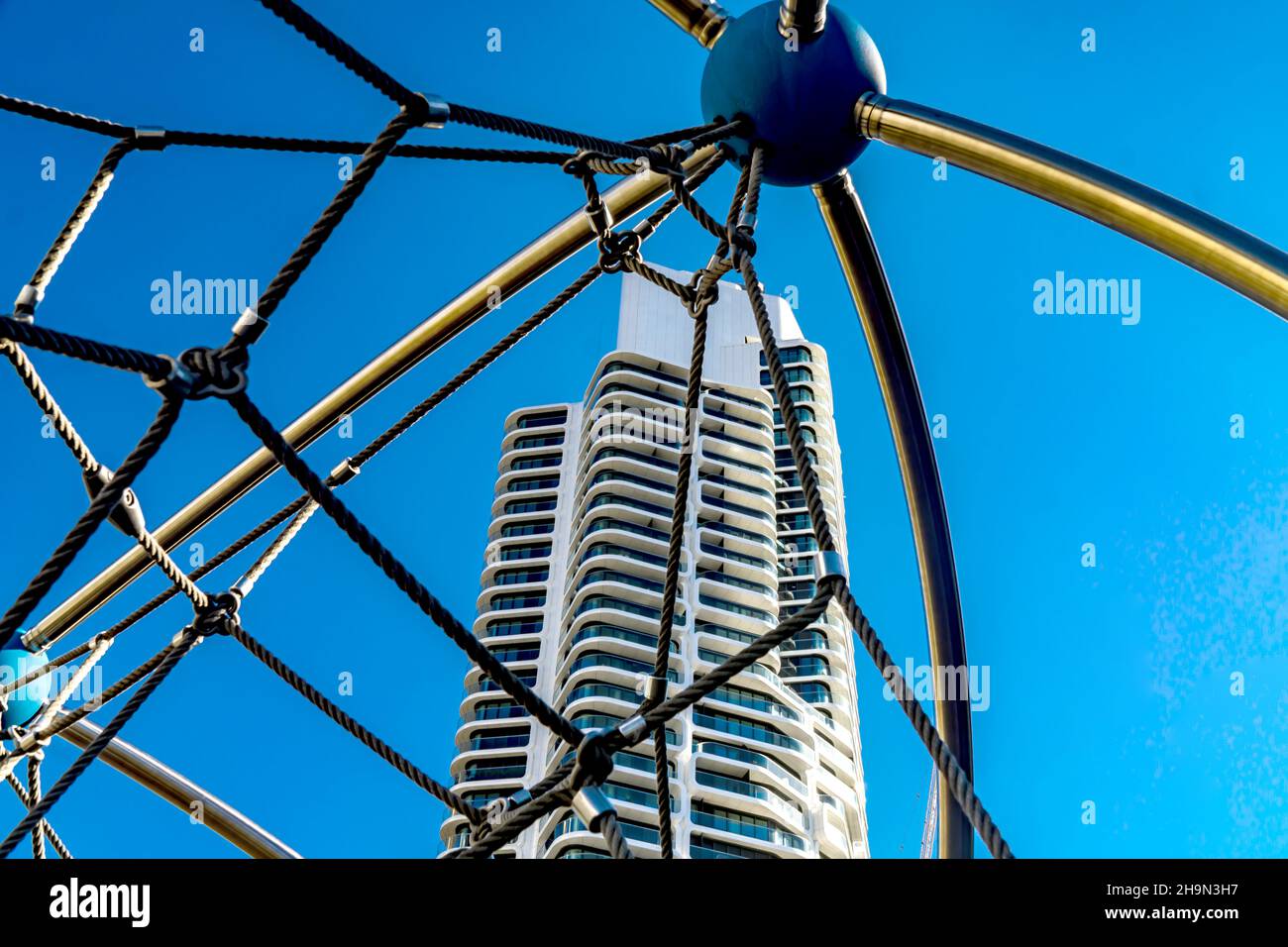 FRANKFURT, GERMANY - October 09, 2021: The "Grand Tower", completed in ...