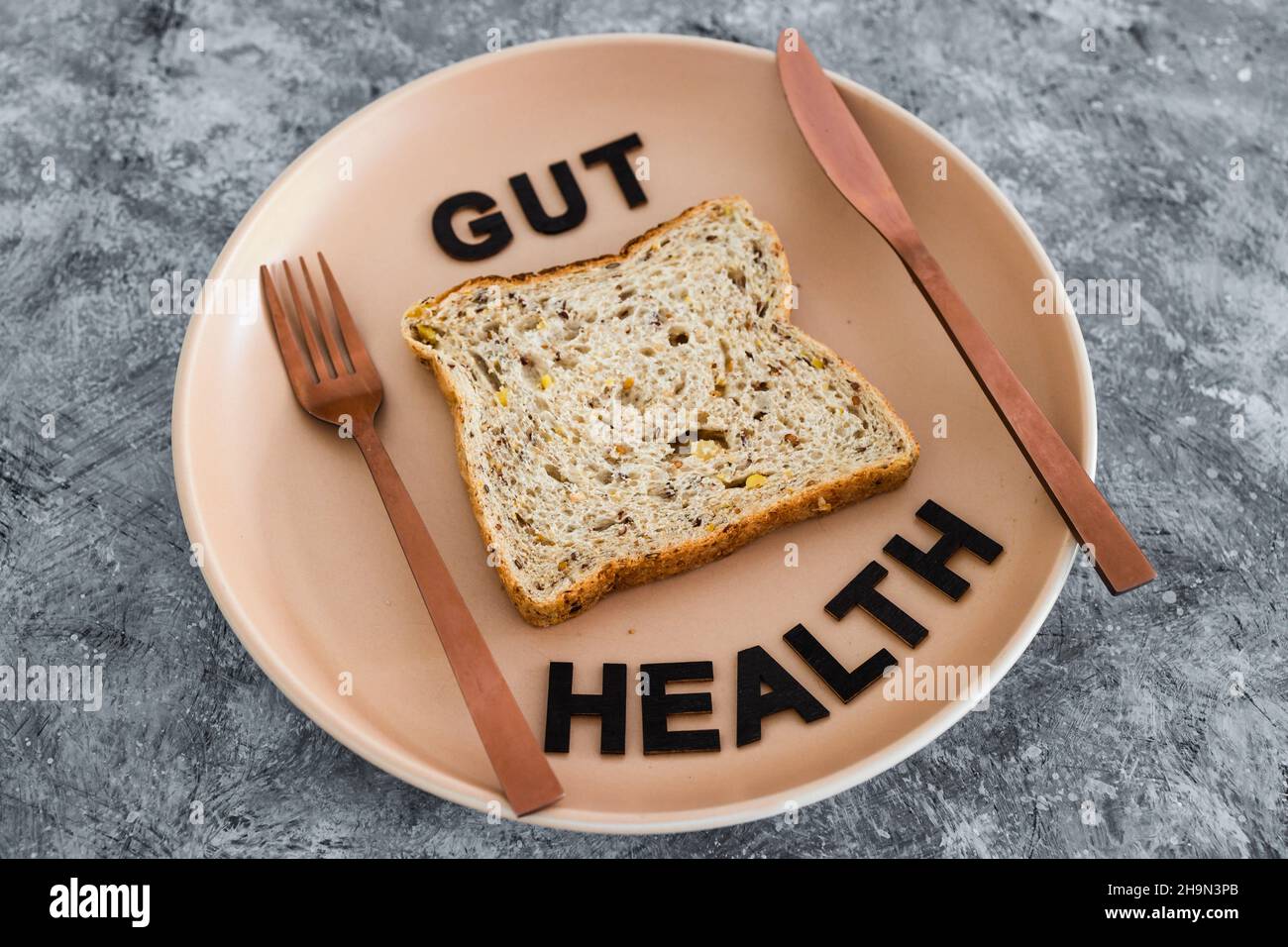 Gut health text wholegrain hi-res stock photography and images - Alamy