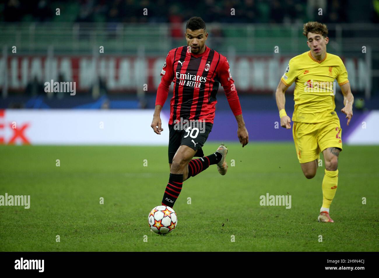 Junior Messias of Milan FC in action during the UEFA Champions League ...