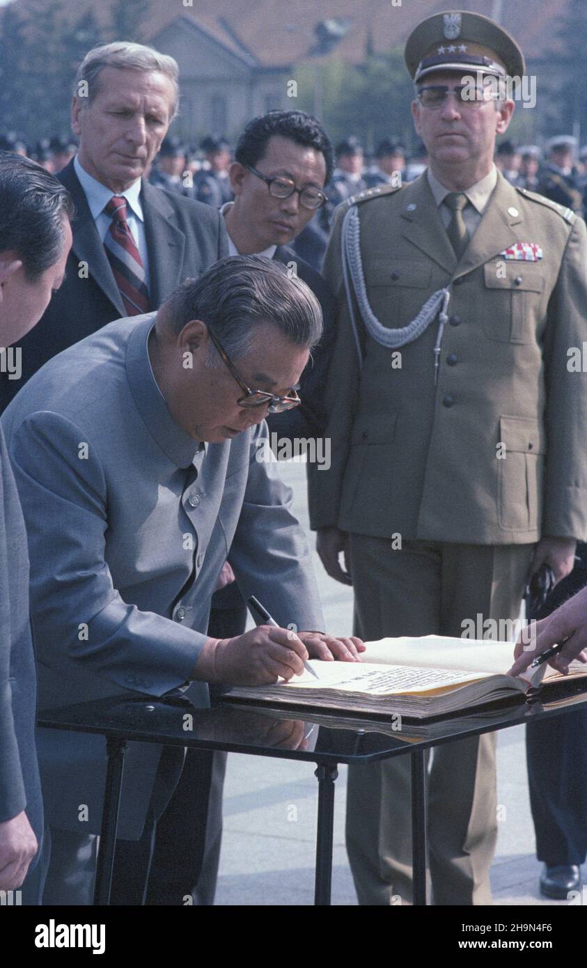 Warszawa 28.05.1984. Oficjalna wizyta prezydenta Koreañskiej Republiki ...