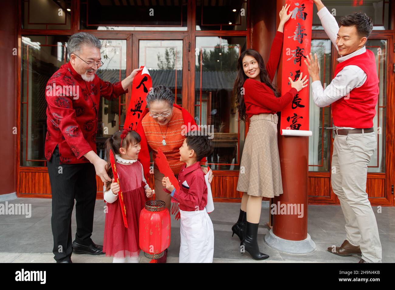 Stick couplets on the spring festival hi-res stock photography and ...