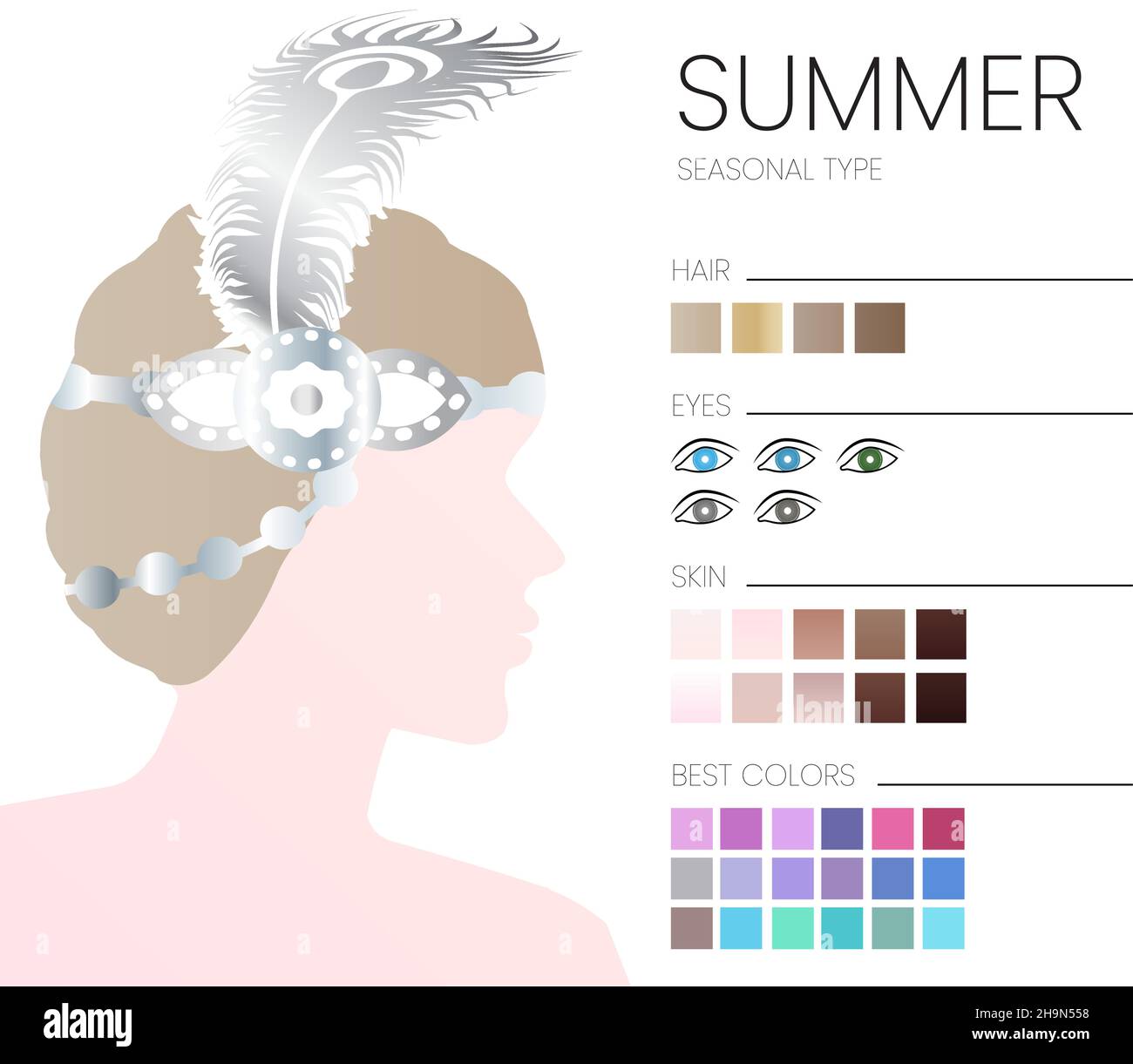 Seasonal color analysis hi-res stock photography and images - Alamy