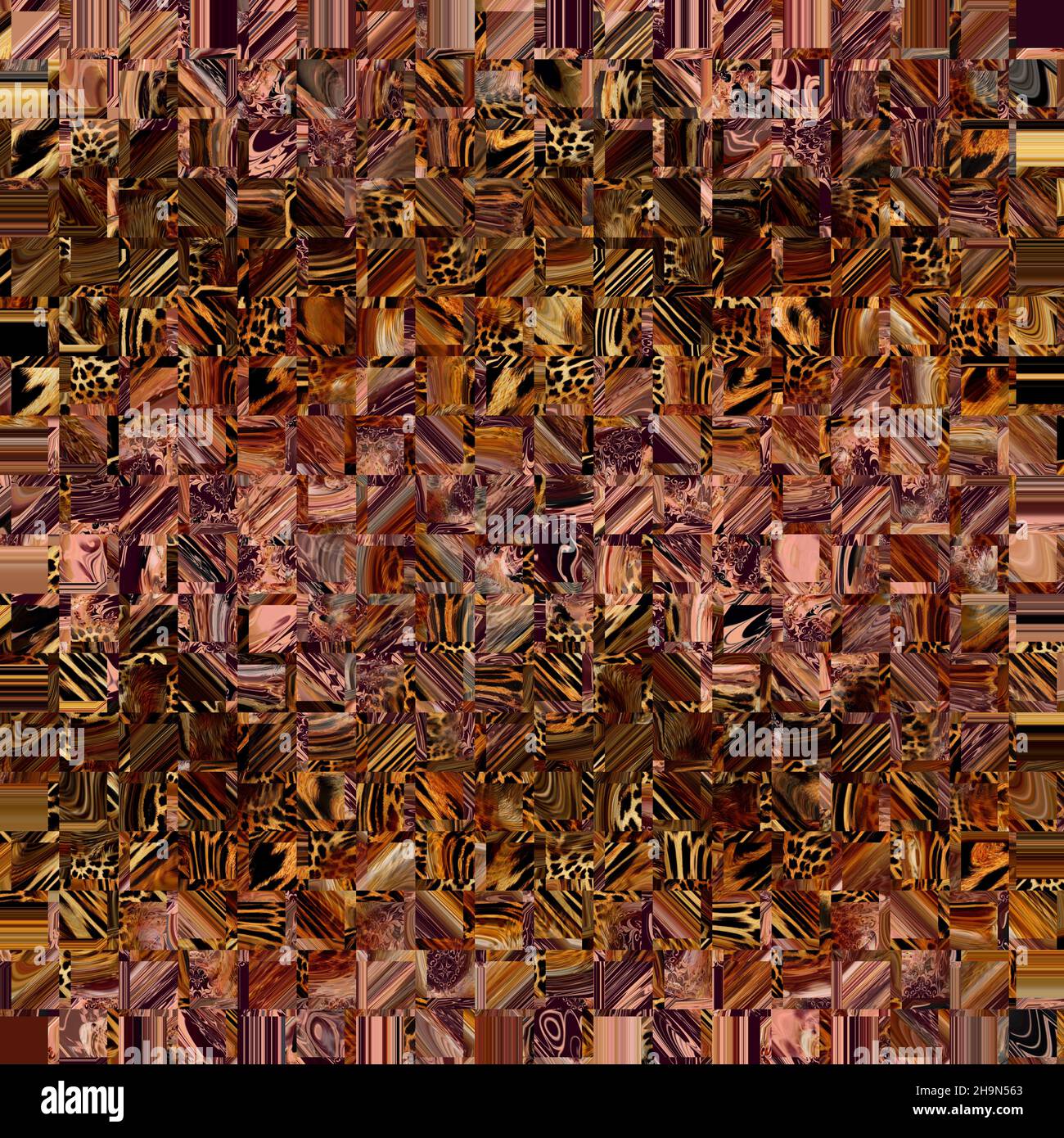 Abstract Hand Drawing Leopard Animal Skin Shapes with Psychedelic ...