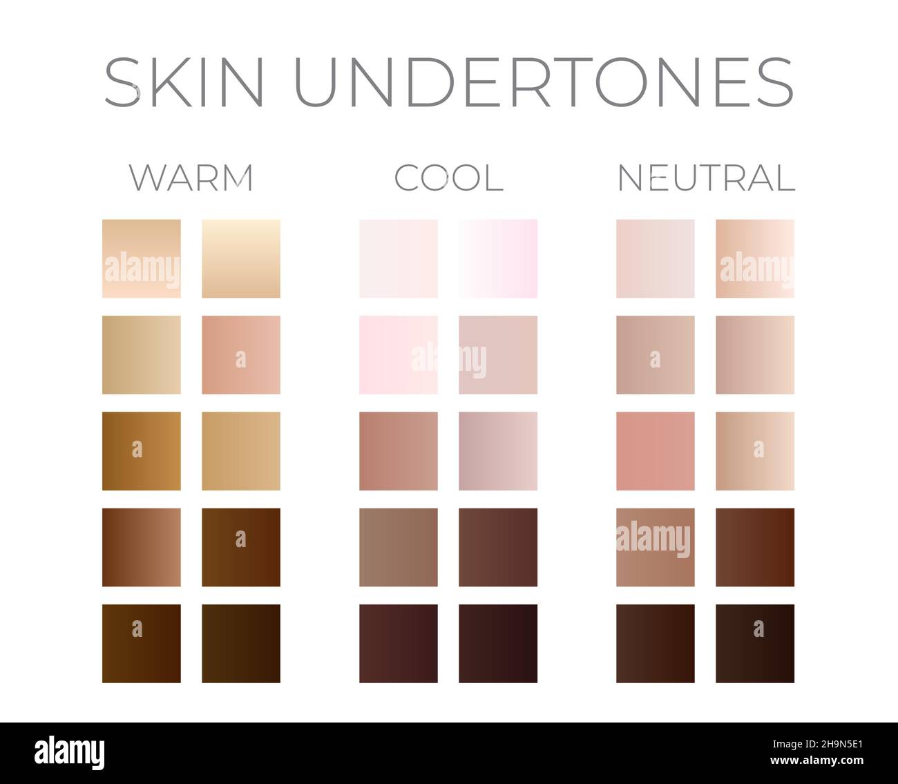 Gradient Skin Color Swatches Stock Vector Image & Art - Alamy