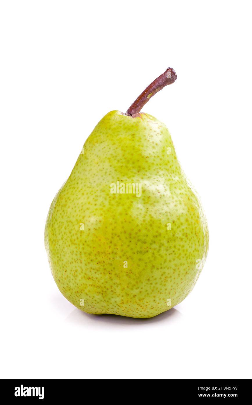 Packham pear, also Packham’s Triumph, isolated on white background ...